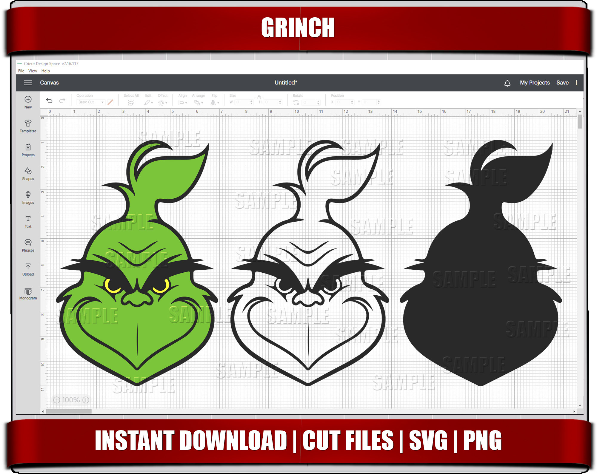 Grinch Svg Christmas Svg Grinch Clipart Grinch Png Svg for - Etsy