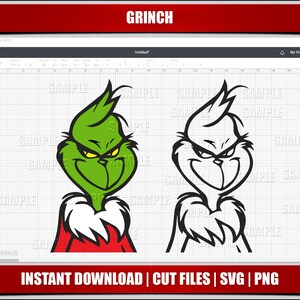 Grinch Svg Christmas Svg Grinch Clipart Grinch Png Svg for - Etsy