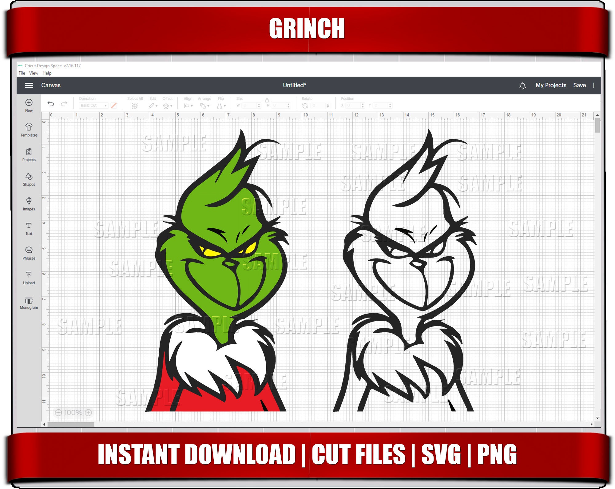 Grinch Svg Christmas Svg Grinch Clipart Grinch Png Svg for - Etsy