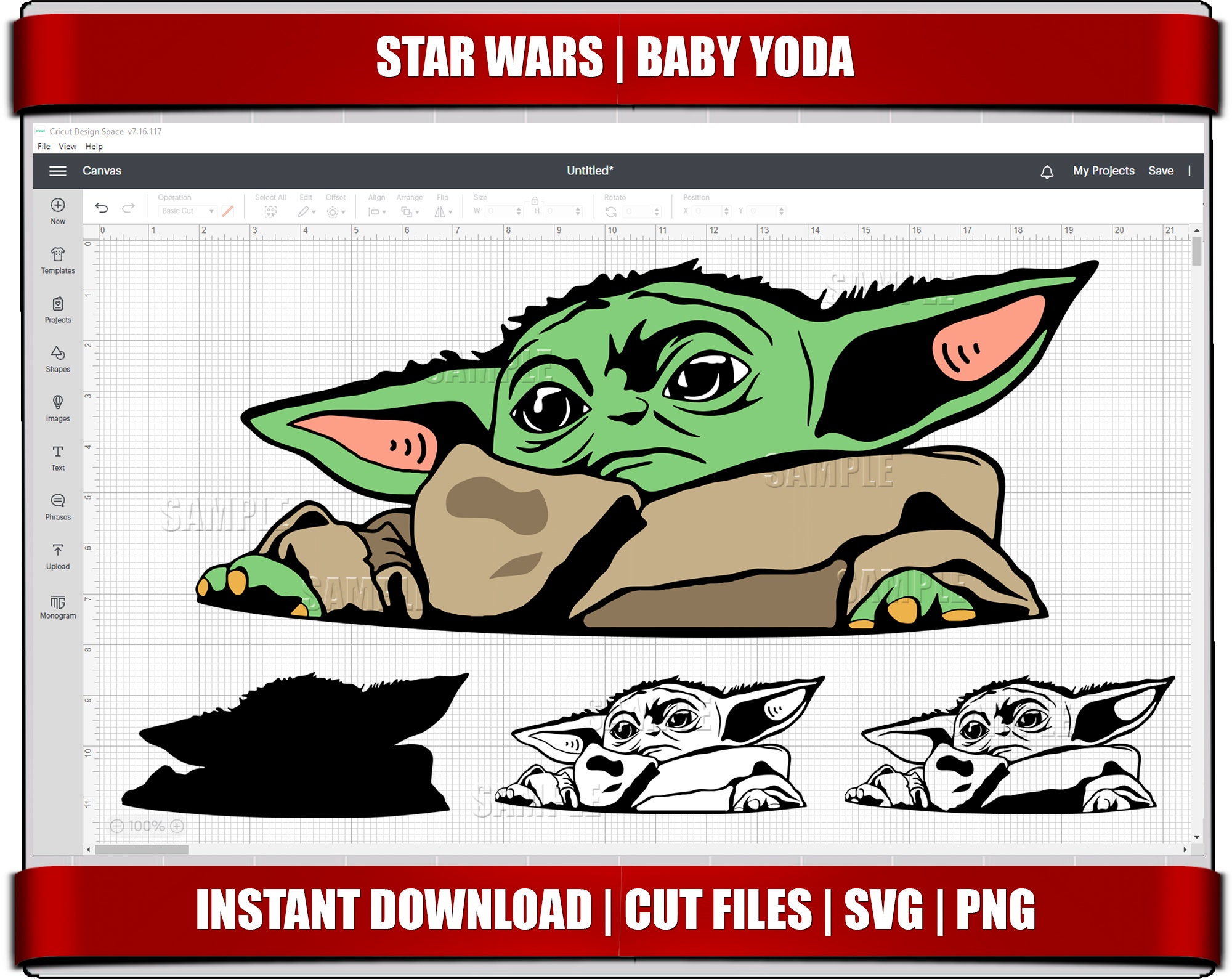 Baby Yoda Svg Star Wars Svg Grogu Svg Instant Download - Etsy Canada