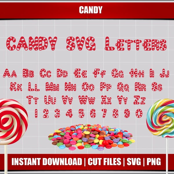 Candyland Letters Printables - Etsy
