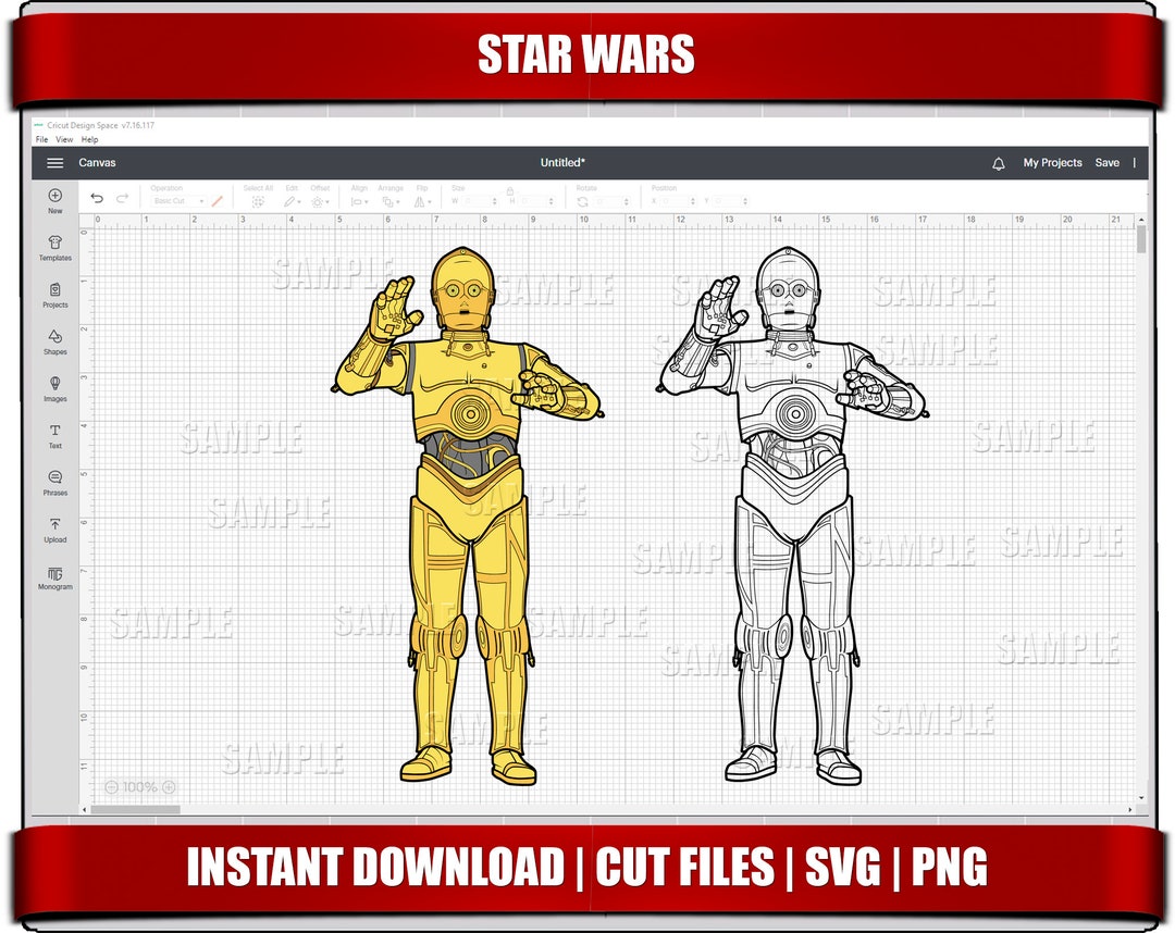 C3po Svg, Star Wars Svg, Star Wars Clipart Png, Digital Star Wars, 3cpo ...