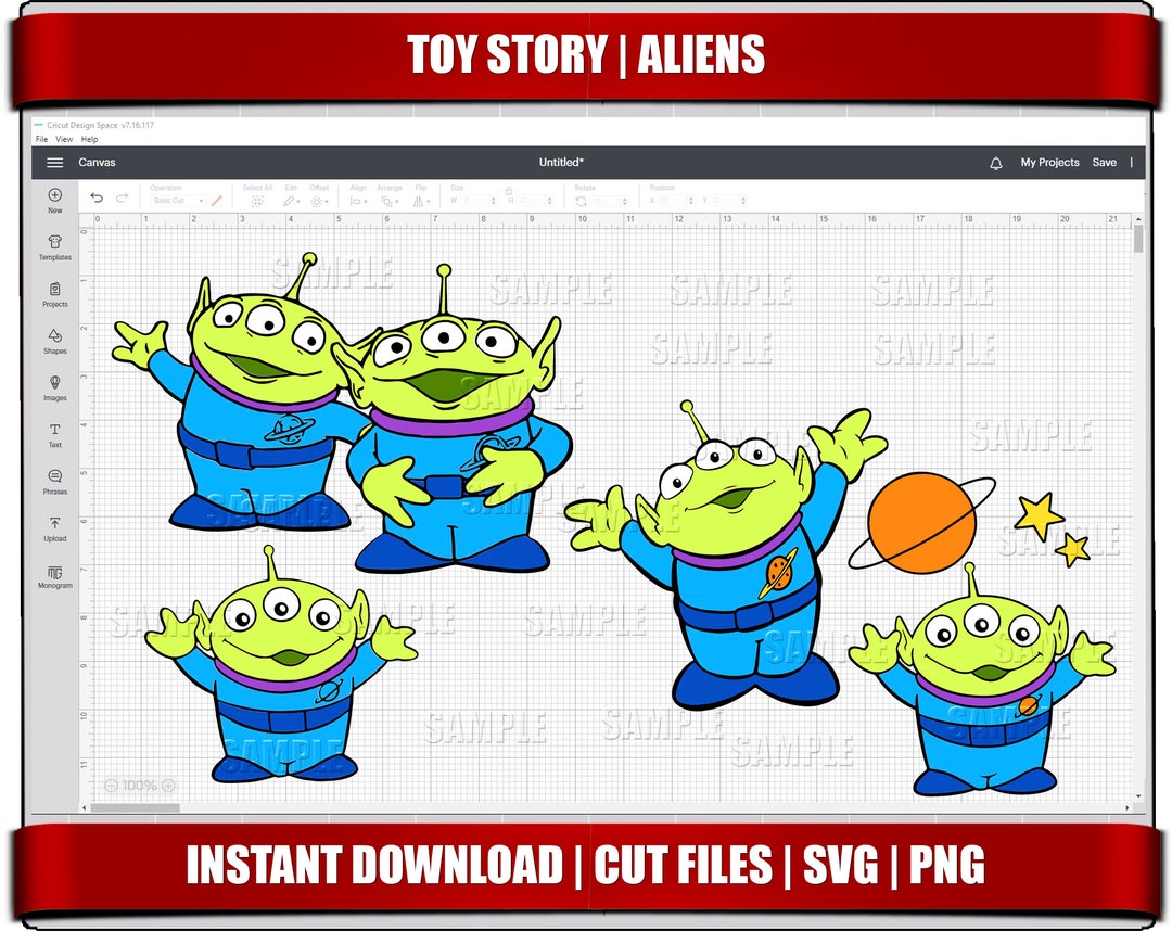 Toy Story Svg, Aliens Svg Woody Svg, Buzz Svg, Png Clipart, Instant ...