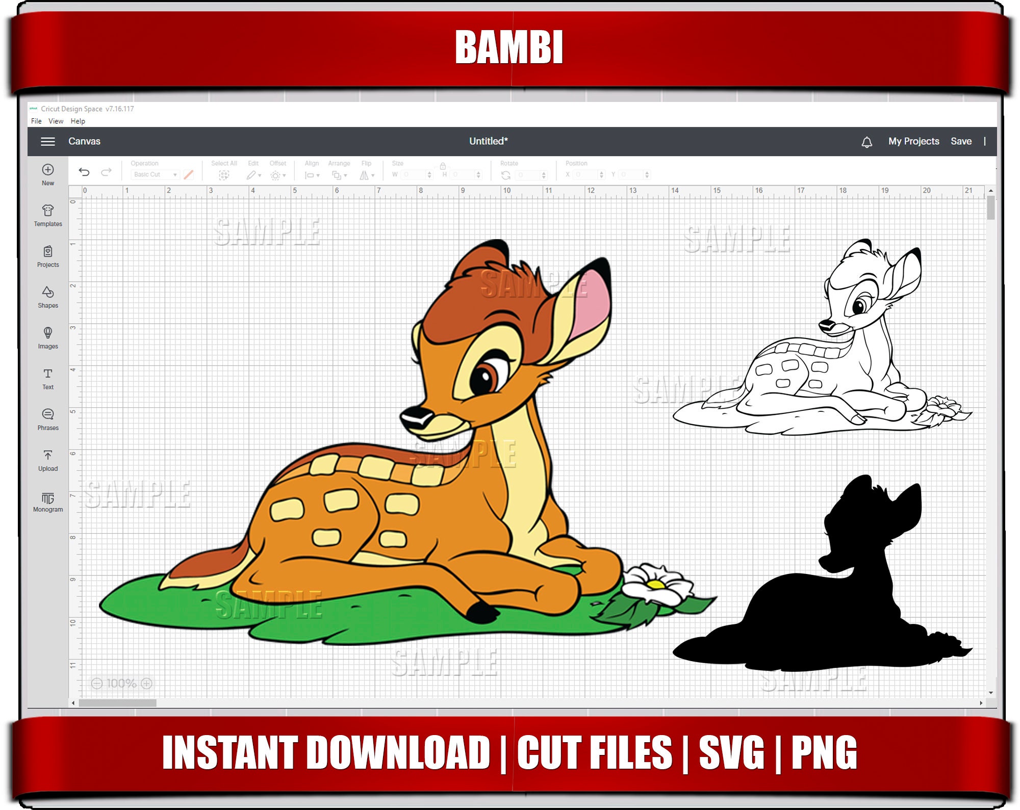 Bambi Svg Bambi Clipart Png Bambi Birthday Party Instant - Etsy Australia