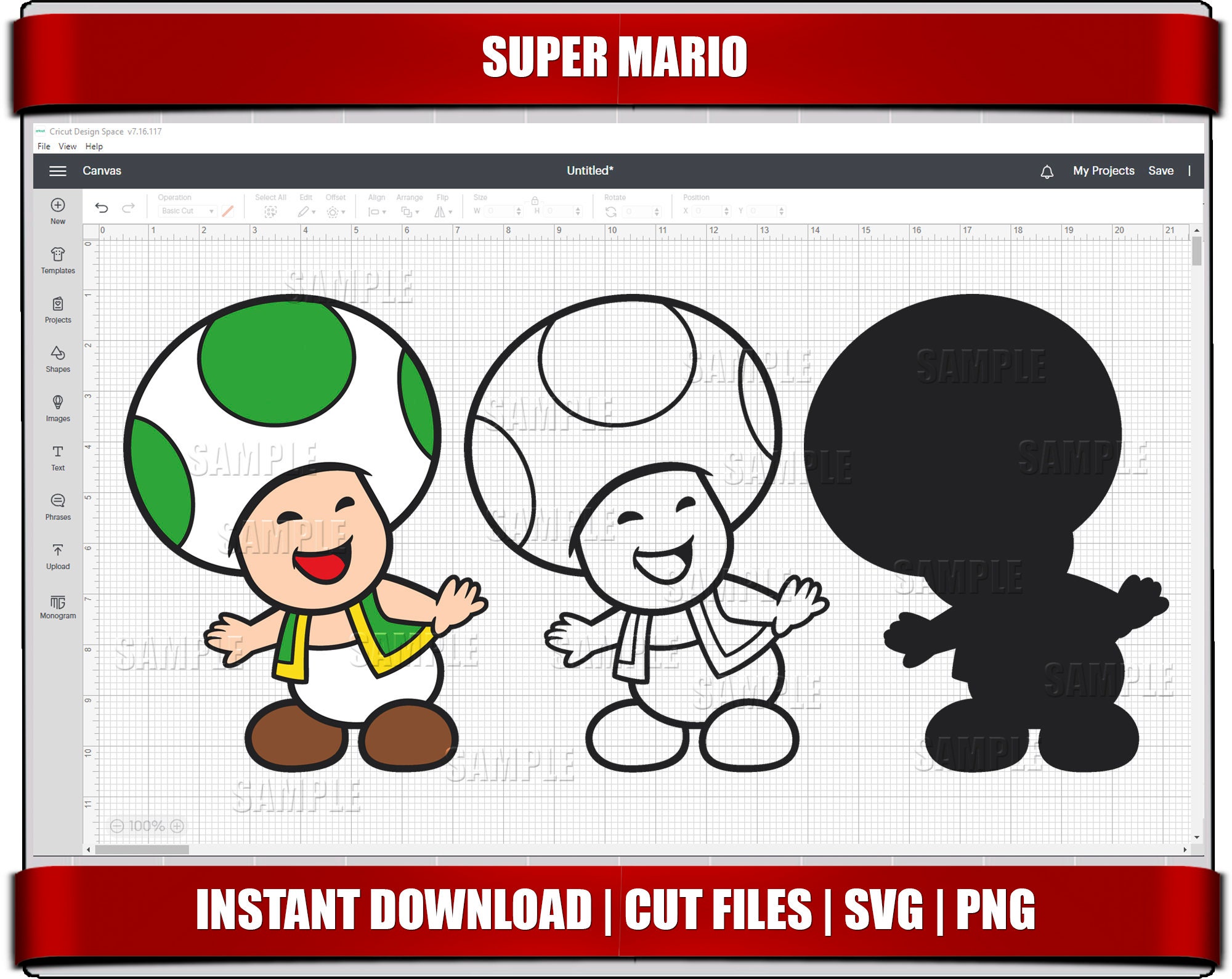 Mario svg hongo svg png clipart luigi svg mario cumpleaños - Etsy España