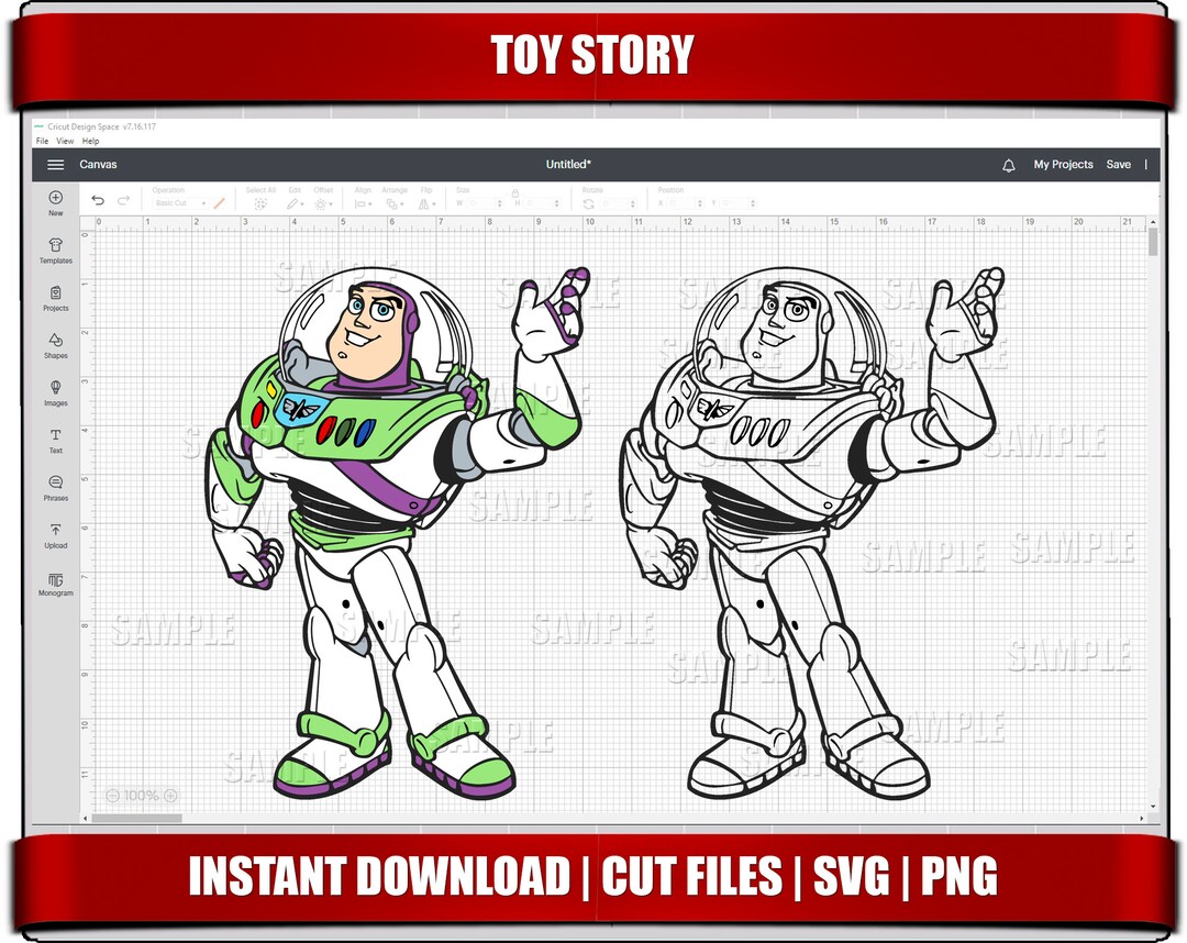 Buzz Svg, Toy Story Svg, Woody Svg, Toy Story Png Clipart, Instant ...