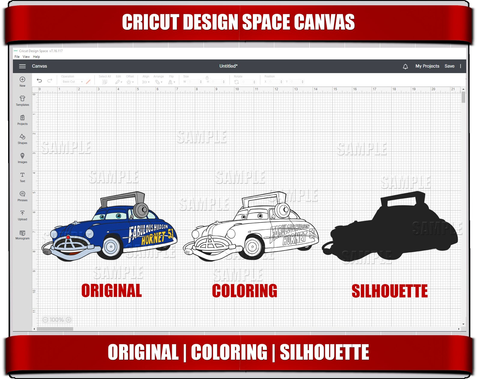 Doc Hudson SVG, Lightning Mcqueen Clipart, Cars Cartoon (digital ...