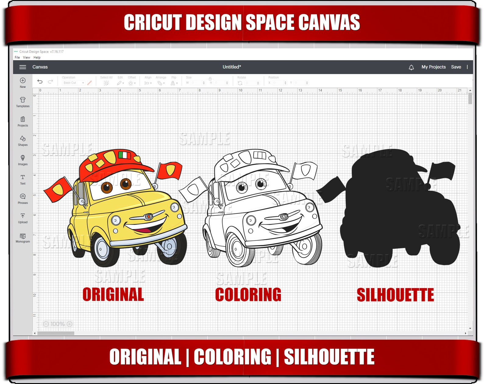 Cars Svg Png Clipart Luigi Svg Lighting Mcqueen Instant - Etsy