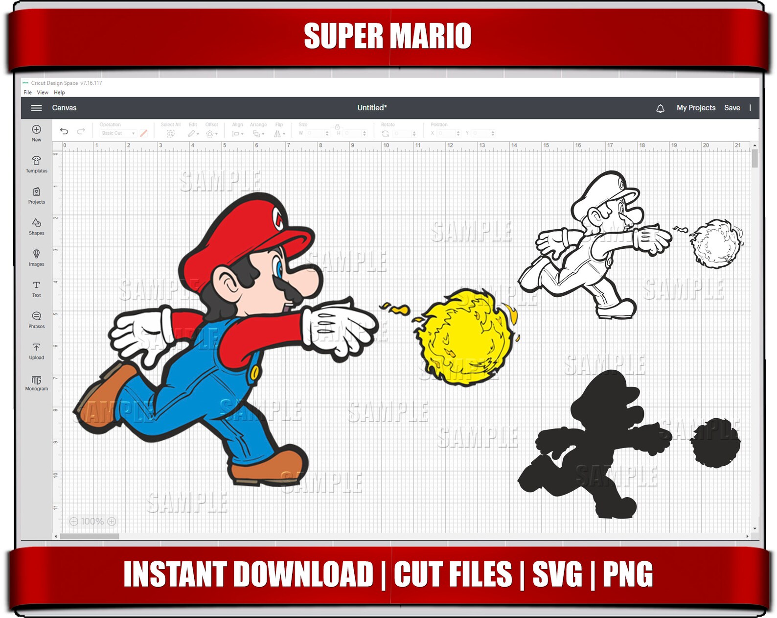 Mario Svg Mario Png Clipart Luigi Svg Mario Birthday Svg for - Etsy