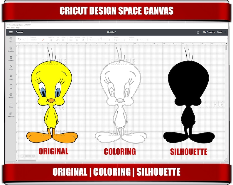 Tweety Svg Tweety Clipart Tweety Png Instant Download - Etsy