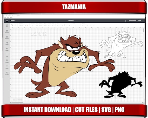 Taz Svg Tazmania Svg Taz Mania Svg Clipart Cricut Cut - Etsy UK