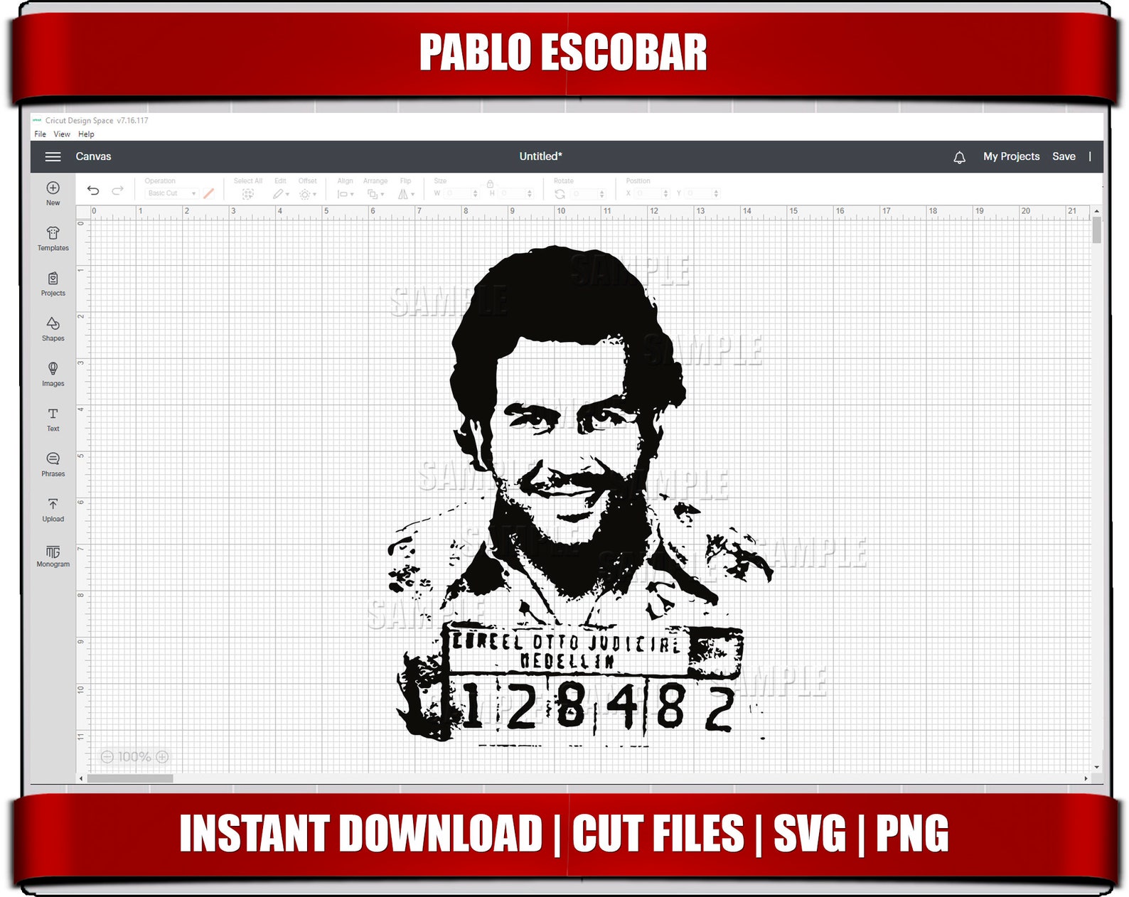 Pablo Escobar Svg, Instant Download, Pablo Escobar Clipart Svg, Cricut ...