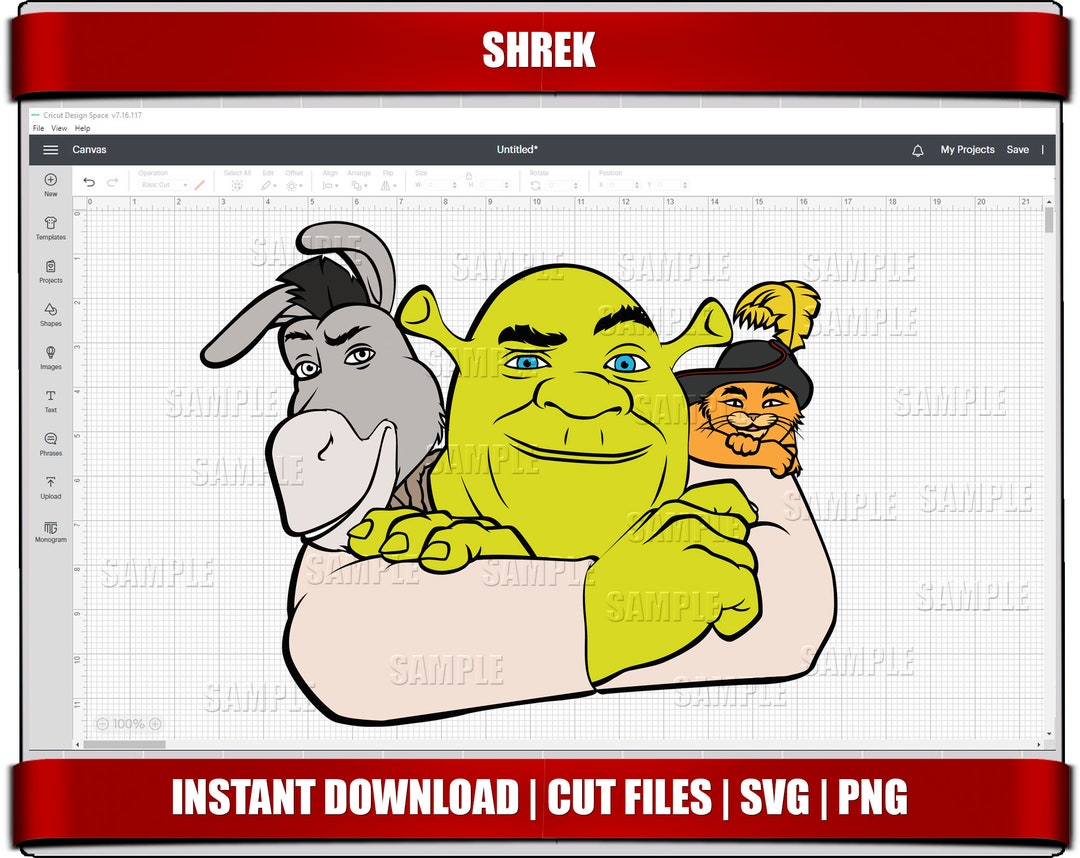 Shrek svg shrek png clipart svg d'anniversaire de shrek - Etsy France