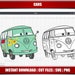 Cars Fillmore SVG PNG Clipart, Cricut Silhouette Cut Files (digital ...
