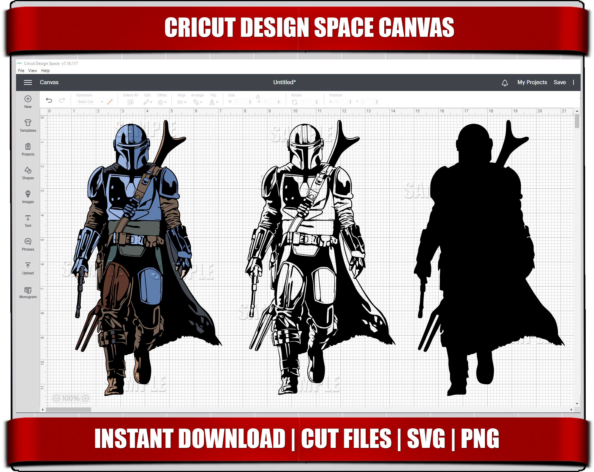 Mandalorian SVG Clipart, Star Wars Cut Files (digital Download) - Etsy ...