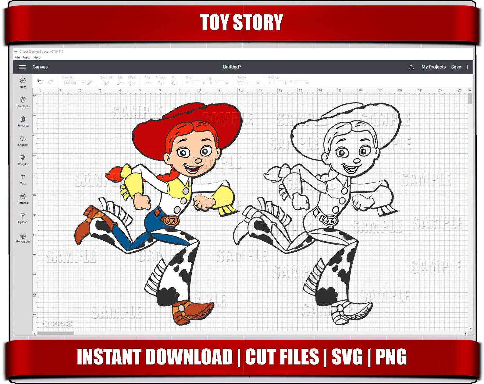 Jessie Svg Svg Toy Story Clipart Toy Story Cut Files - Etsy