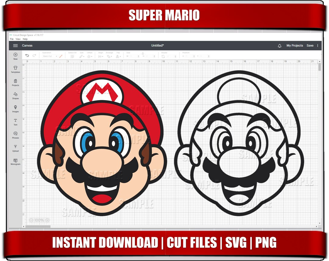Mario Svg, Mario Png Clipart, Luigi Svg Mario Birthday Svg for Cricut ...