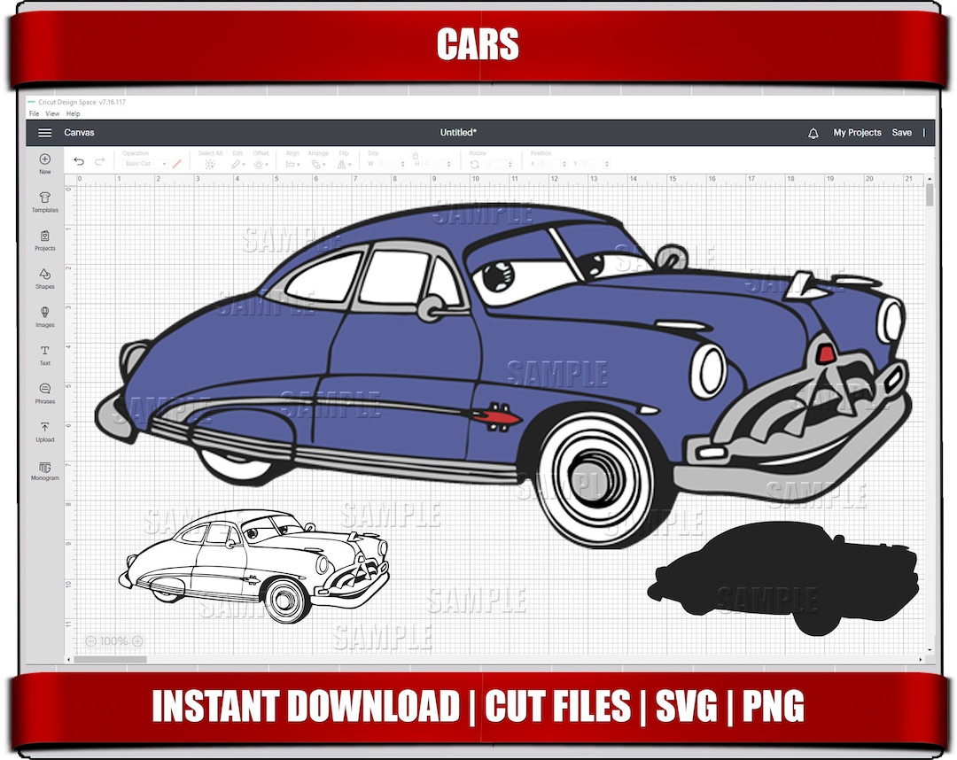 Cars Svg Png Clipart, Doc Hudson Svg, Lighting Mcqueen Instant Download ...