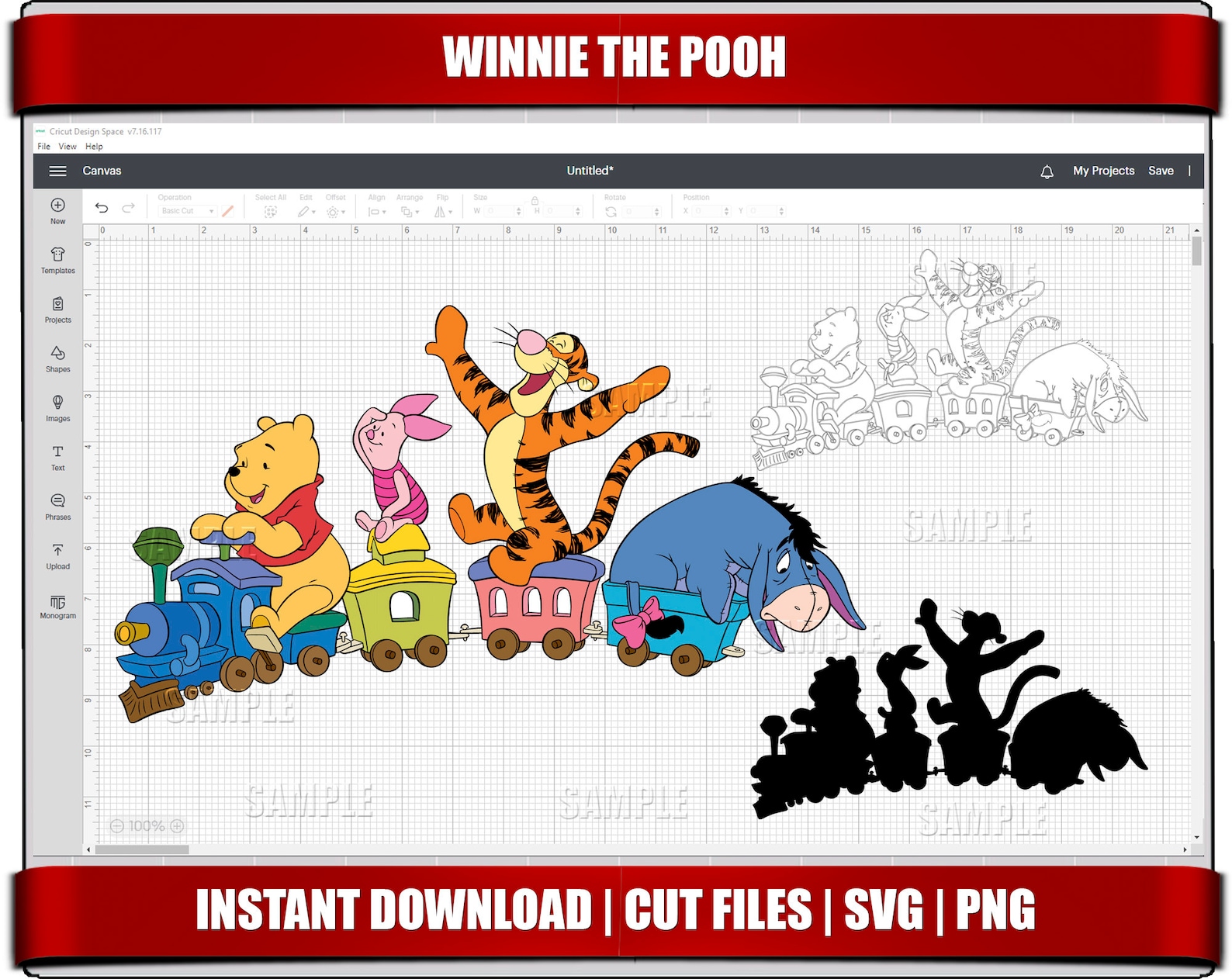 Winnie the Pooh Svg Instant Download Winnie the Pooh - Etsy