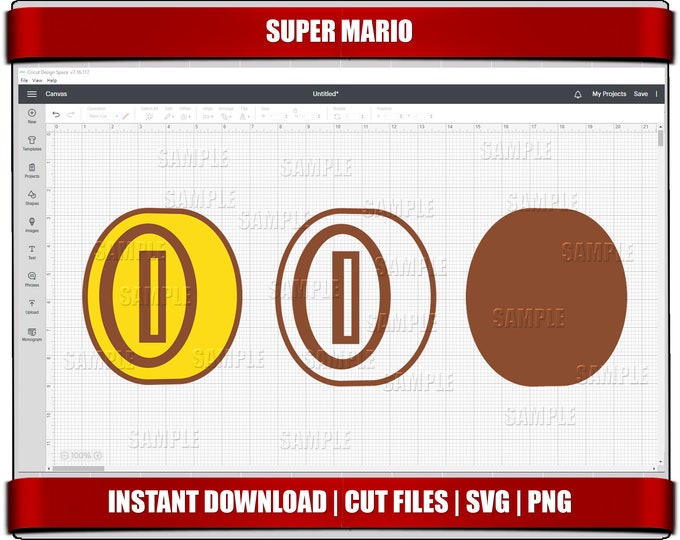 Mario Bros Icons SVG Flat - Etsy