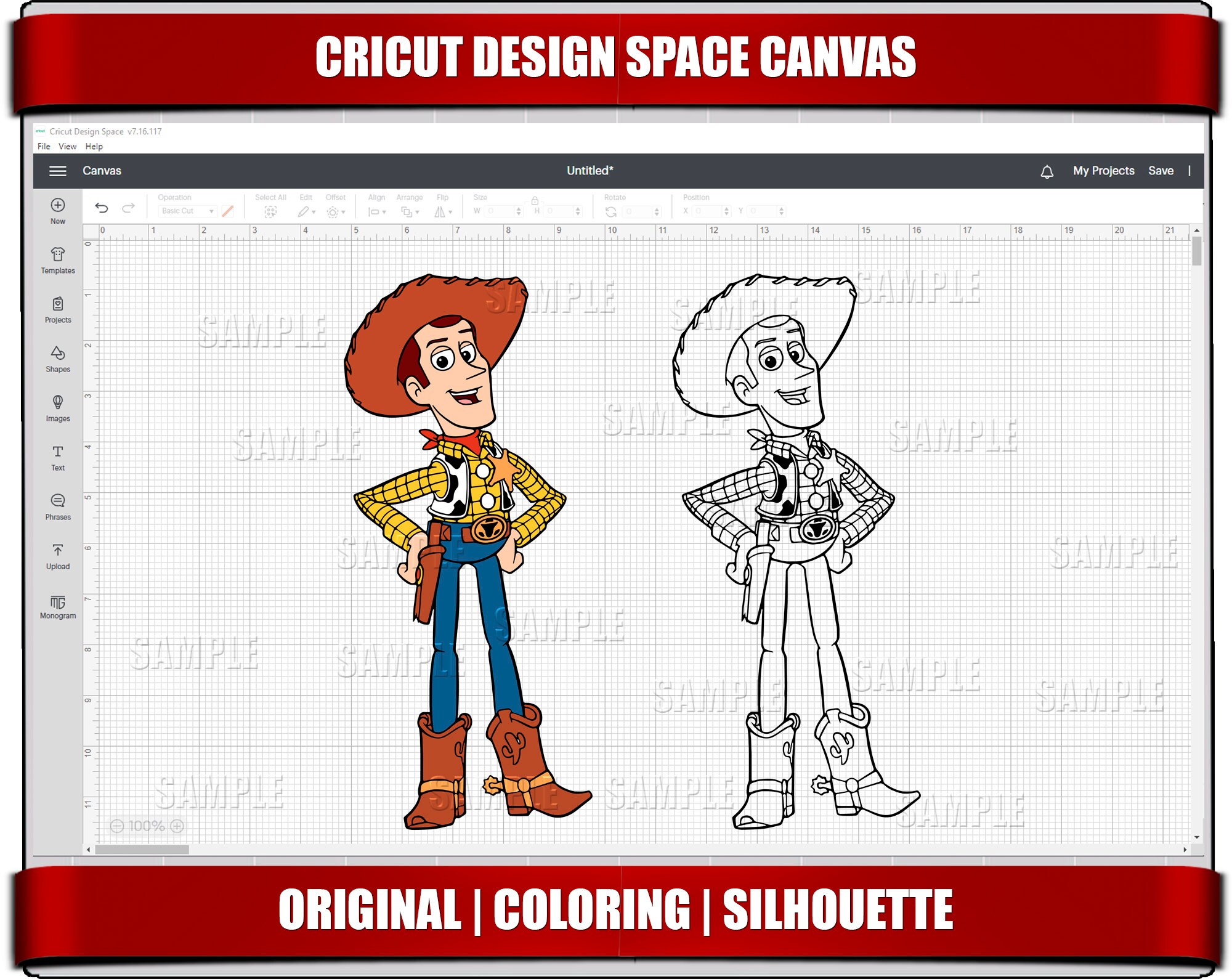 Woody Svg, Toy Story Clipart, Toy Story Cut Files Silhouette, Instant ...