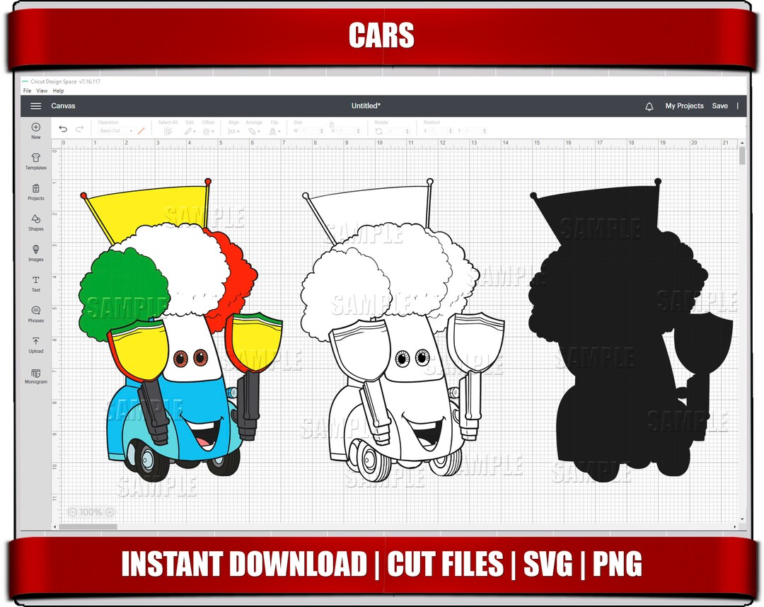 Cars Svg Png Clipart, Lighting Mcqueen Instant Download, for Cricut ...