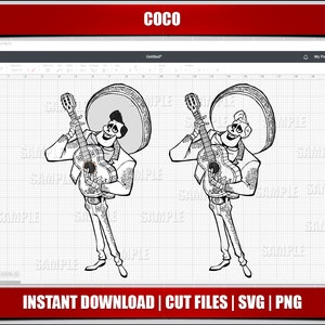 Coco Svg, Coco Clipart, Coco Birthday Party Svg, Dante Svg, Instant ...