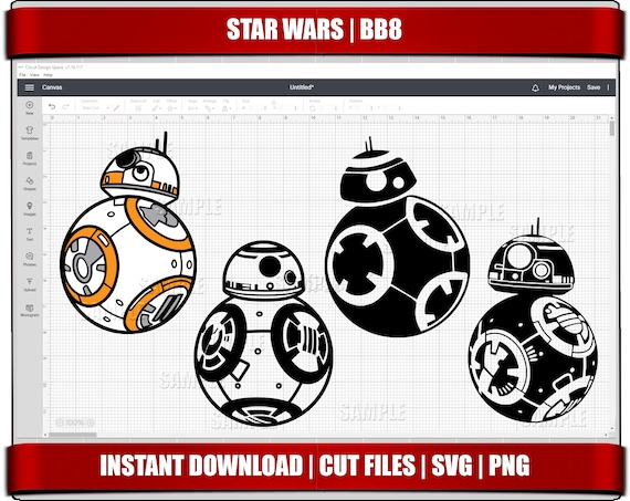 Bb8 Svg Star Wars Svg Star Wars Clipart Png Digital Star - Etsy