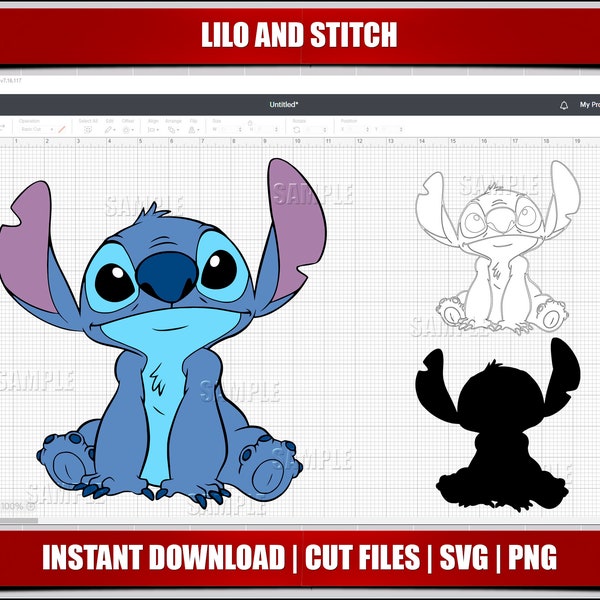 Lilo and Stitch Cake Topper Printable - Etsy