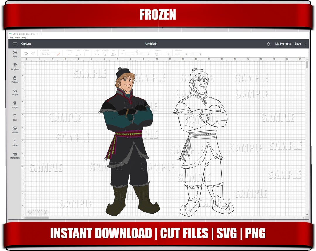 Frozen Kristoff SVG, PNG, Cut Files (digital Download) - Etsy