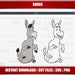 Donkey Svg, Donkey Png Clipart, Shrek Birthday Svg for Cricut ...