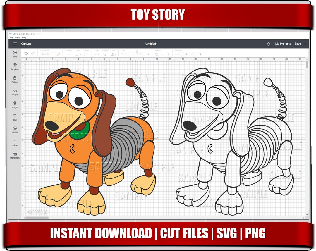 Slinky Dog Svg Toy Story Svg, Toy Story Clipart, Instant Download, for ...