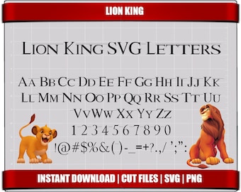 Lion King Letters | Etsy