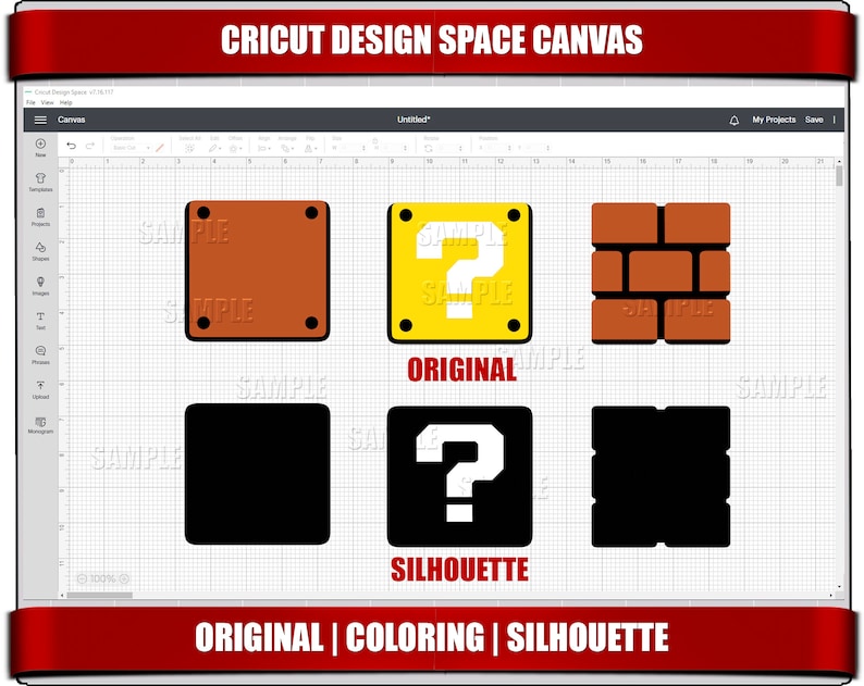 Mario Svg Mario Brick Svg Png Clipart Luigi Svg Mario - Etsy