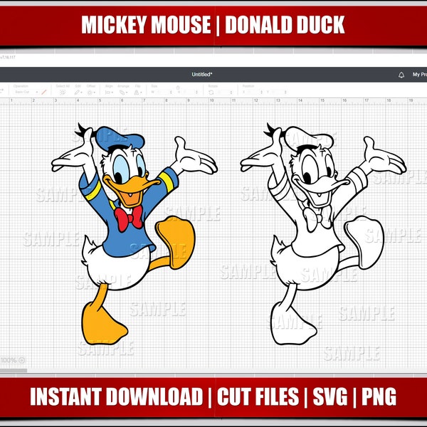 Donald Svg Clipart - Etsy