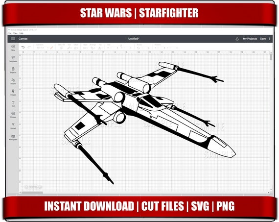 Starfighter X-wing Svg Png Clipart Star Wars Svg Instant - Etsy