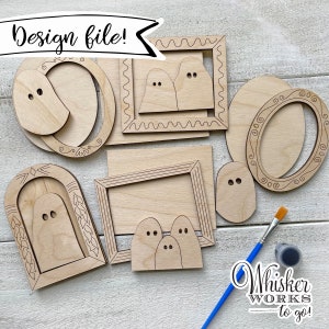 LASER FILE - Ghost Frames Halloween Craft - Instantly Download a File ...