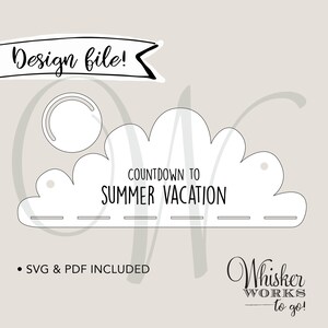 LASER FILE - Summer Countdown Paper Chain Kid Craft - Instantly ...