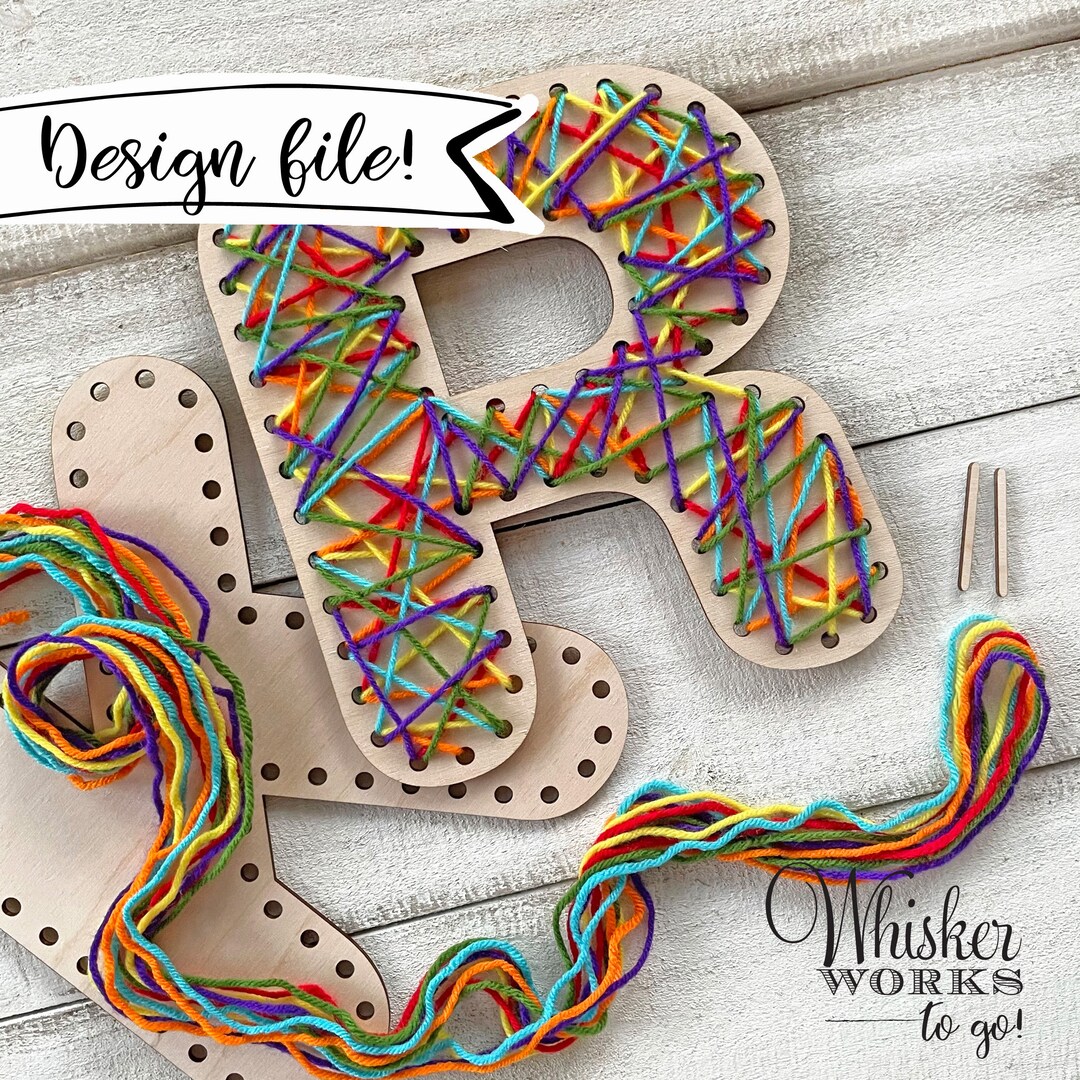 LASER FILE - Large Alphabet Kid Craft - Letters Q, R, S, T ONLY ...