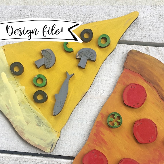 LASER FILE Pizza Slices Kid Craft Instantly Download a - Etsy