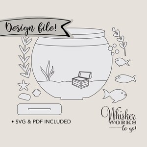 LASER FILE - Fish Bowl Kid Craft - Instantly Download a File to Make ...