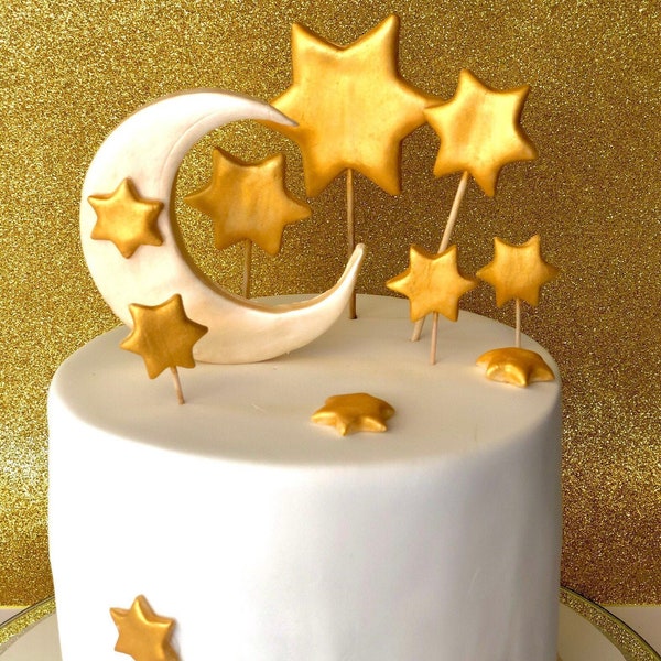 Moon Cake Topper - Etsy Australia