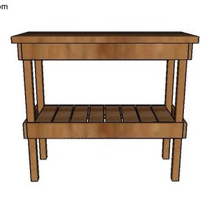 Simple BBQ Table Plans - Etsy