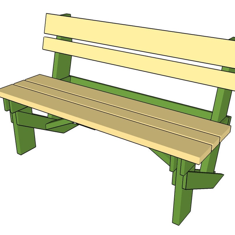 Park Bench Pattern - Etsy