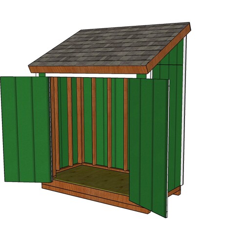 4x8 Lean to Shed Plans PDF Download - Etsy