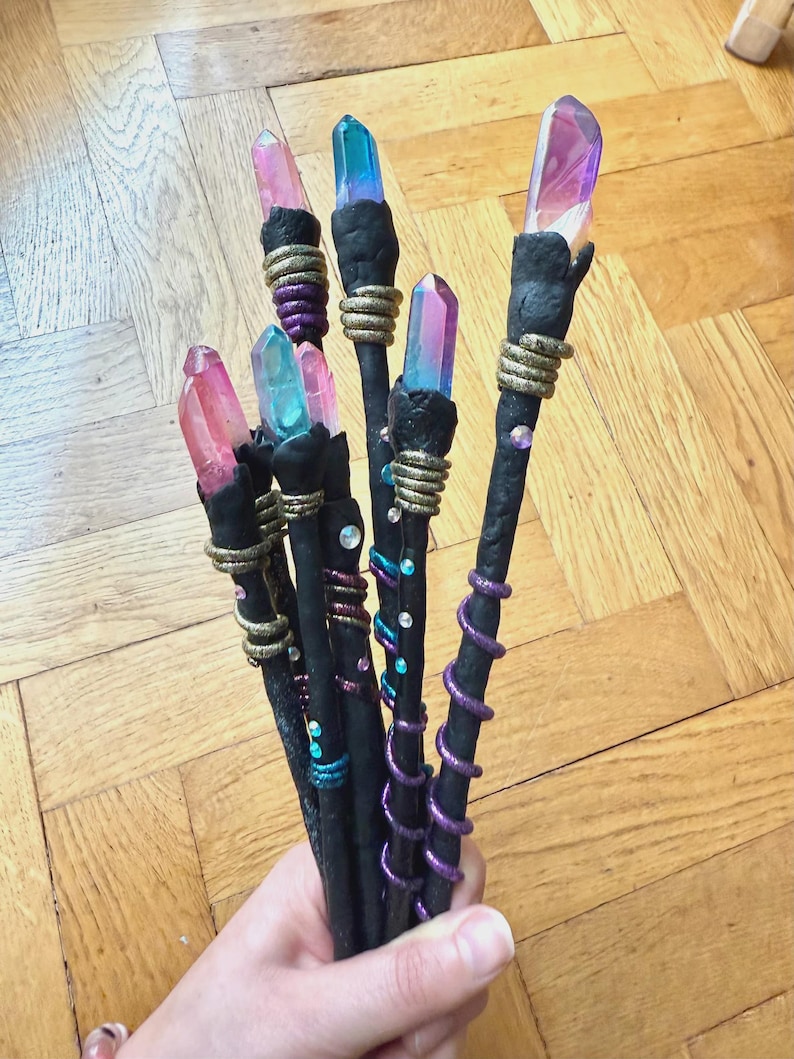 Magic Wand With Natural Stone - Etsy