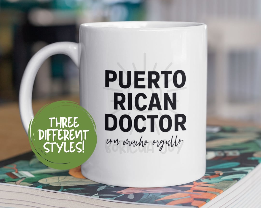 CUSTOM Puerto Rican DOCTOR Mug: Personalized Ceramic Coffee Mug for ...