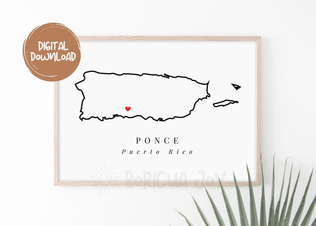 CUSTOM Puerto Rico Wall Art: Choose Your Pueblo Personalized Gifts for ...