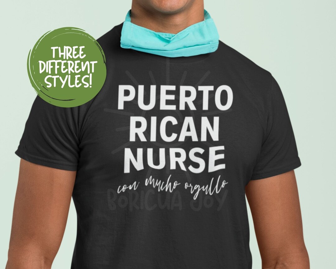 Puerto Rican NURSE T-Shirt: Boricua Afro Boricua Nurses - Etsy España