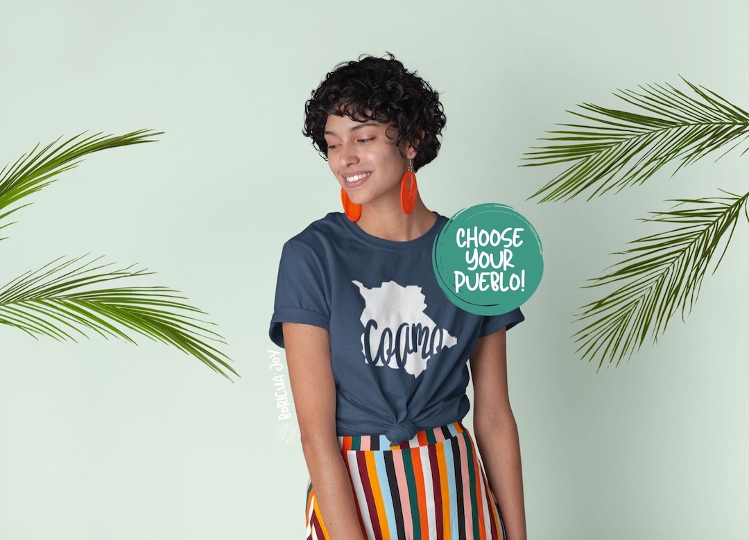 CUSTOM Puerto Rico PUEBLO Shirt Unisex Cotton T-Shirt Gift for Puerto ...